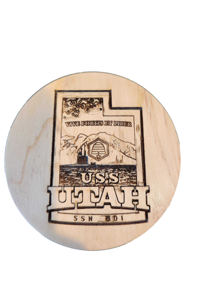 Coaster - Wooden – USS UTAH Commissioning Committee